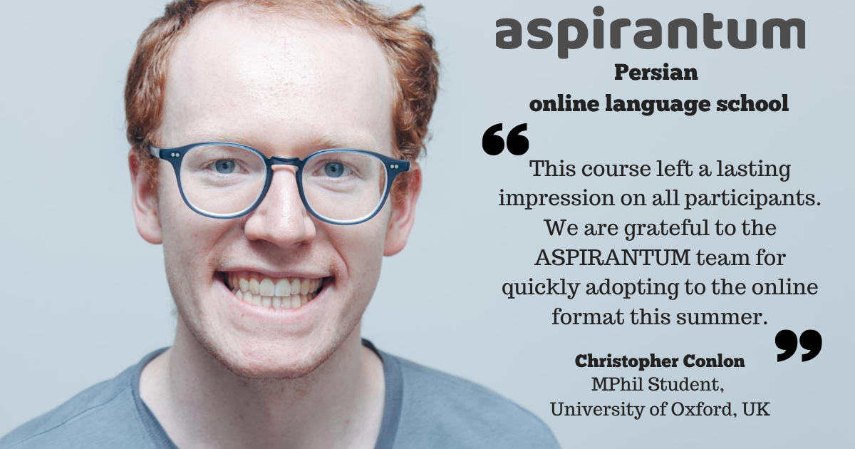 Testimonial | Christopher Conlon | Online Farsi | ASPIRANTUM